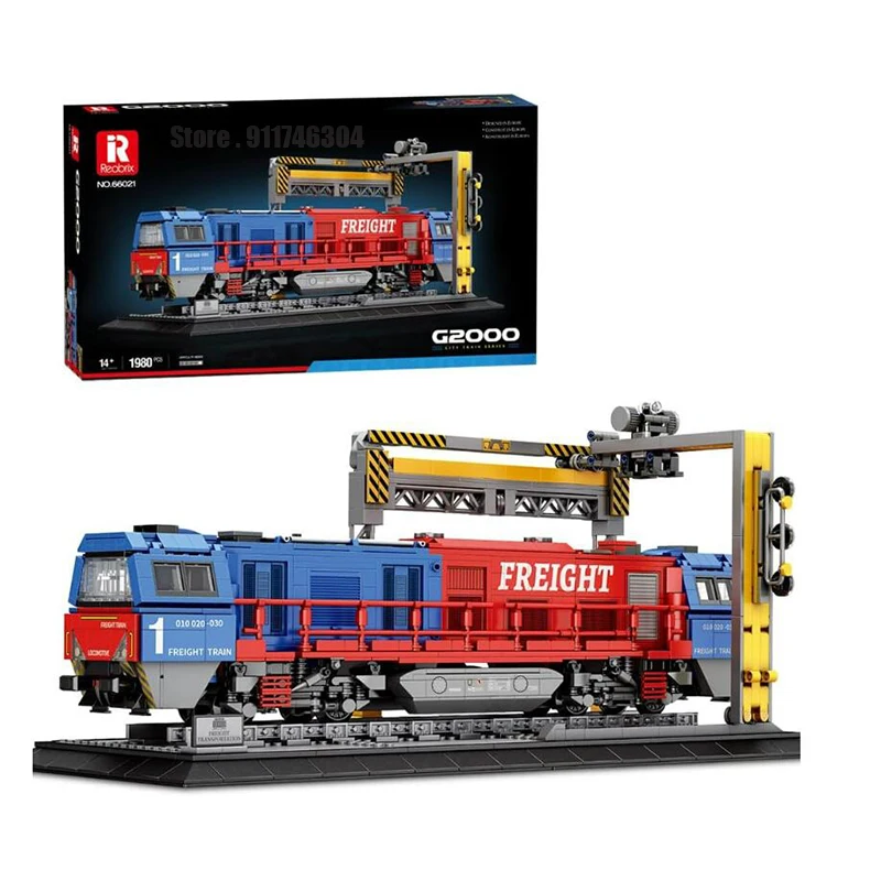 66021-Steam-Train-Brick-Building-Kit-1980-Pieces-G2000-Diesel ...
