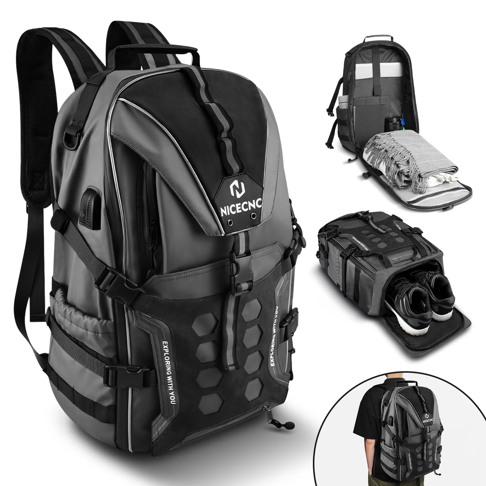 Waterproof-Motorcycle-Helmet-Backpack-Motorcyclist-Riding-Storage-Bag ...
