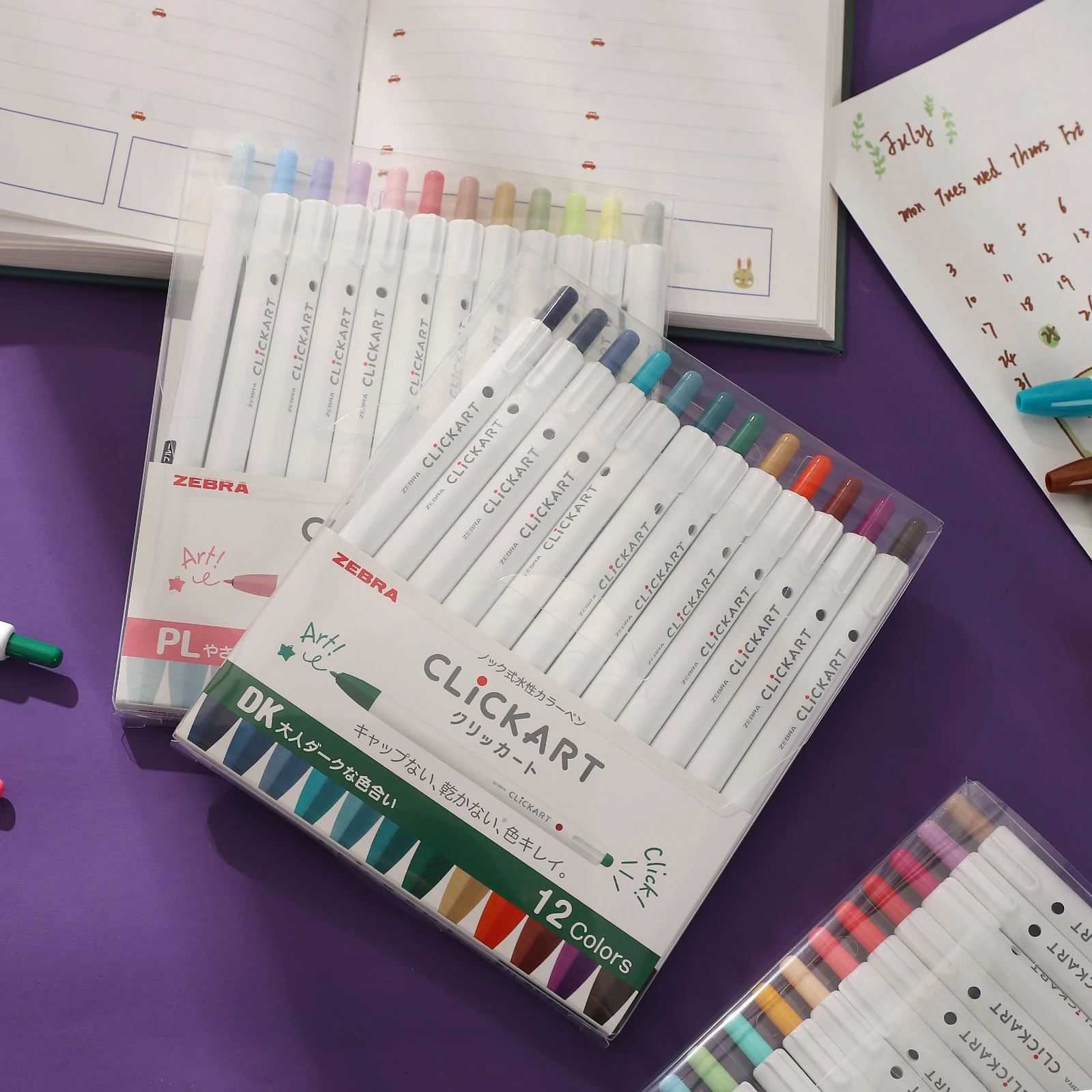 12-Colors-36-Colors-Clickart-Series-Anti-smudge-Press-Watercolor-Pen-0 ...