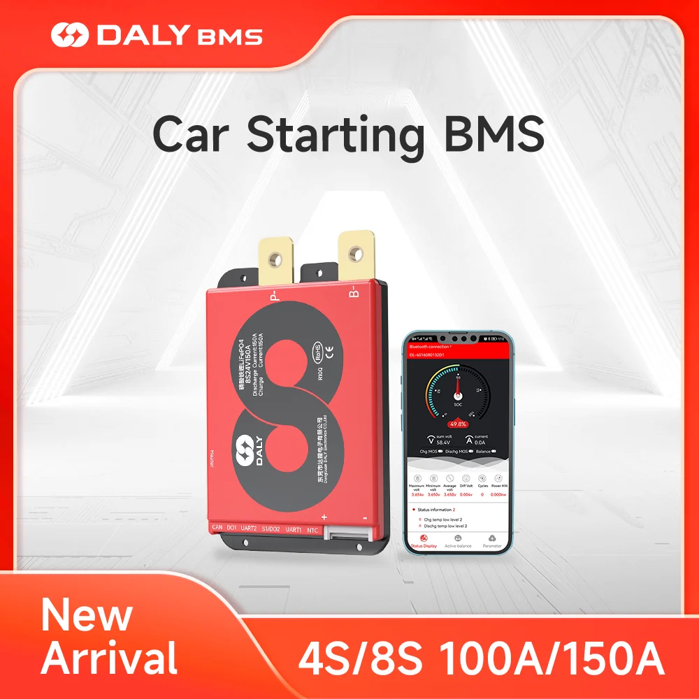 Daly-Smart-Bms-4S-8S-LiFepo4-Battery-18650-BMS-Voltage-24V-48V-200A-for ...