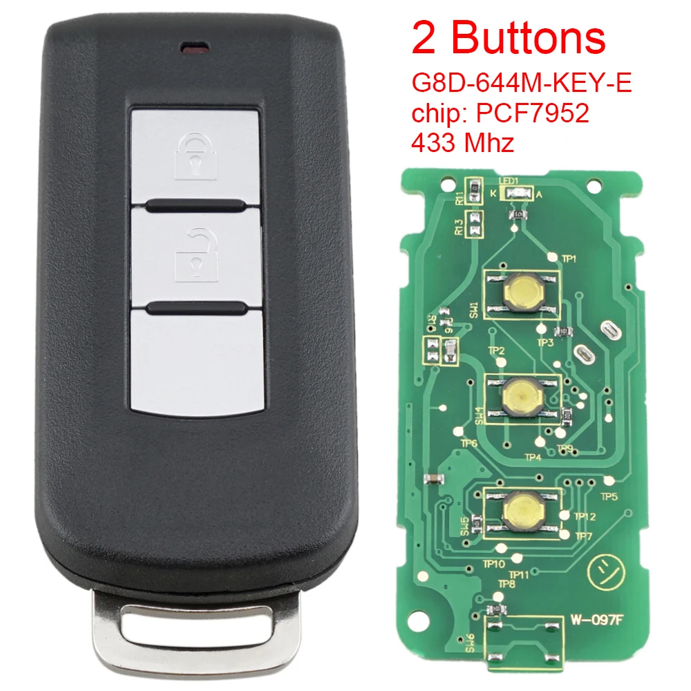 2-3-Button-433Mhz-Smart-Remote-Key-Fit-for-Mitsubishi-Outlander-Sport ...