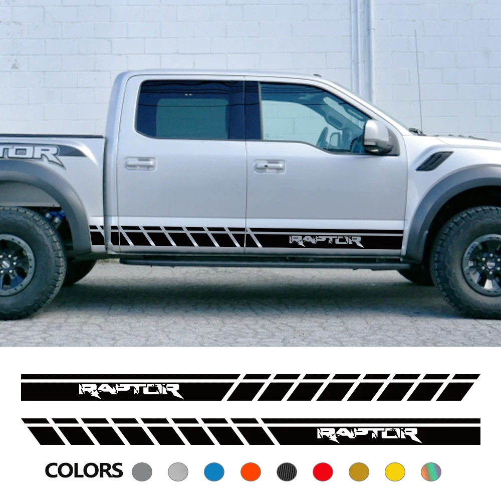 Pickup-Door-Side-Stickers-For-Ford-F150-Raptor-Truck-Graphics-Body ...