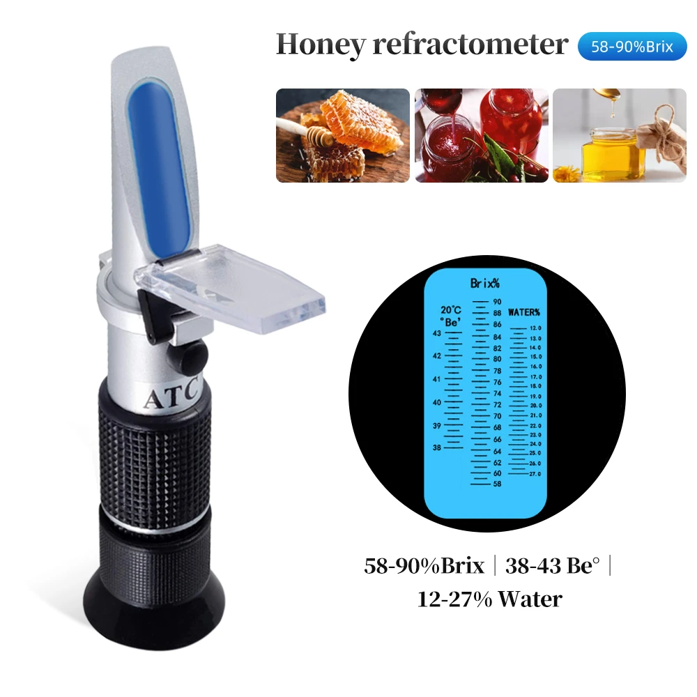 Handheld Refractometer Honey Brix 58-92%(sugar Content)beekeeping ...