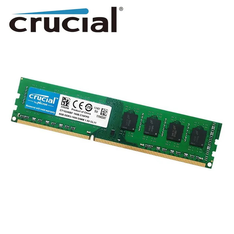 Crucial módulo de memoria RAM DDR3L DDR3, 4GB, 8GB, 1866MHz, 1600MHz, 1333MHz, 240 pines, DIMM ...