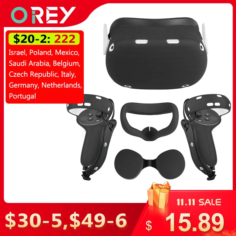 Silicone Protective Cover Shell Case For Oculus Quest 2 For Quest2 Vr ...