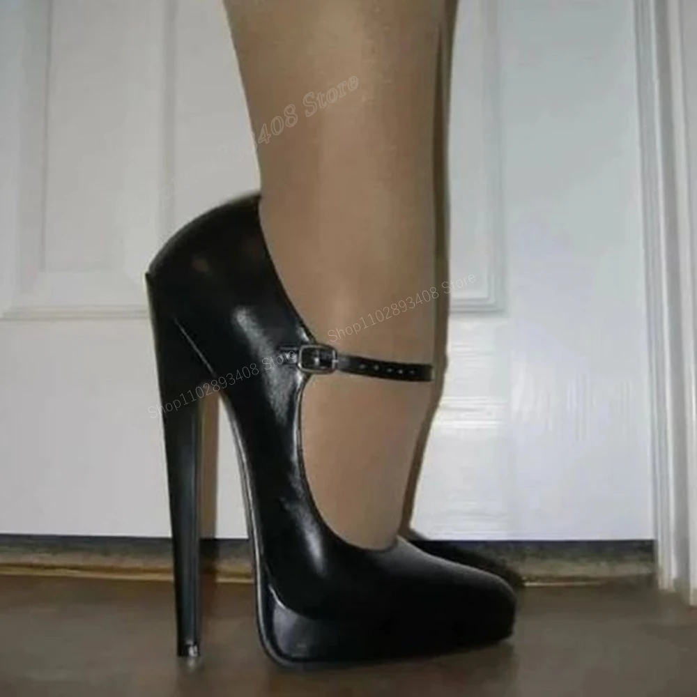 Escarpins-en-cuir-plateforme-basse-pour-femmes-talon-aiguille-pointu ...