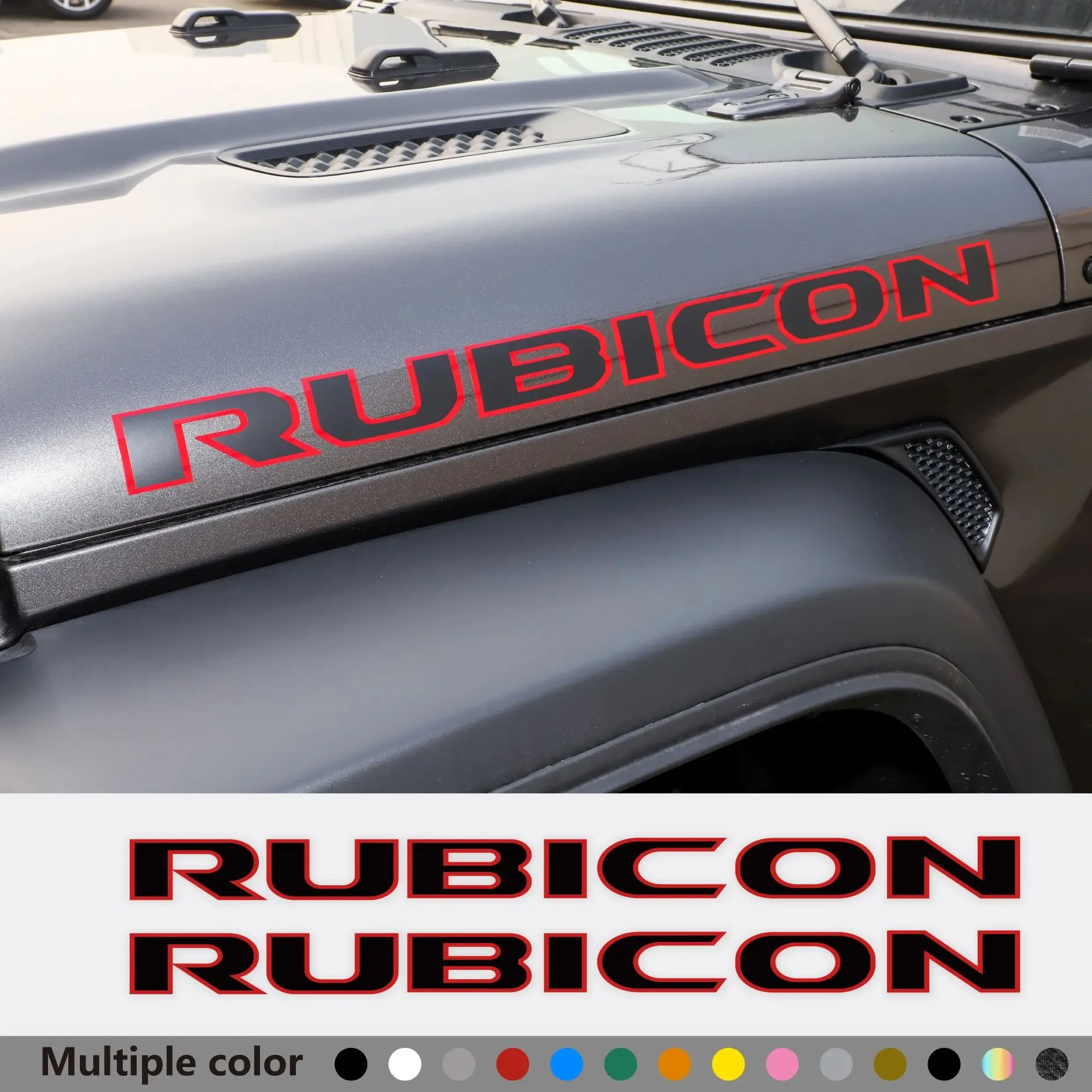Various-Color-Car-Bonnet-Hood-Sticker-Apply-For-Rubicon-Decorative-Auto ...
