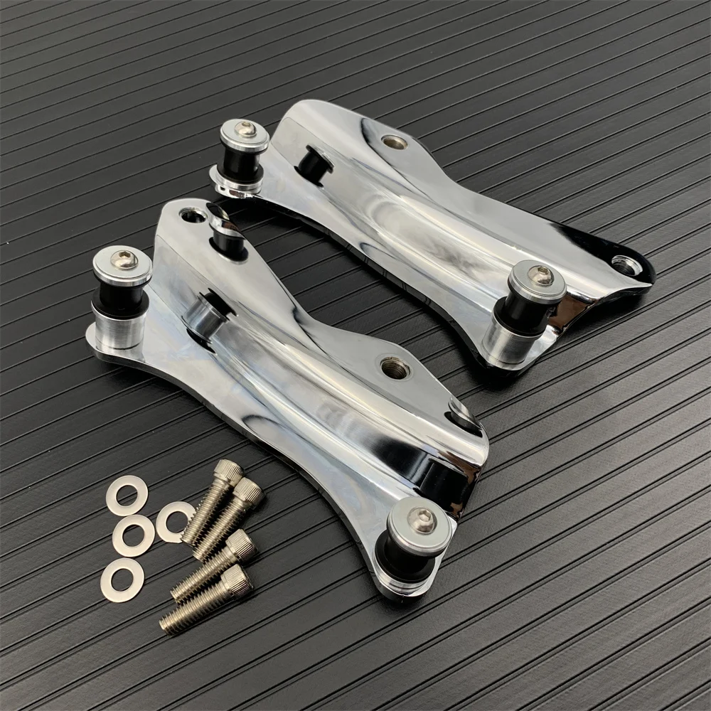 Black-Chrome-4-Point-Docking-Hardware-Kit-For-Harley-Touring-Road-King ...