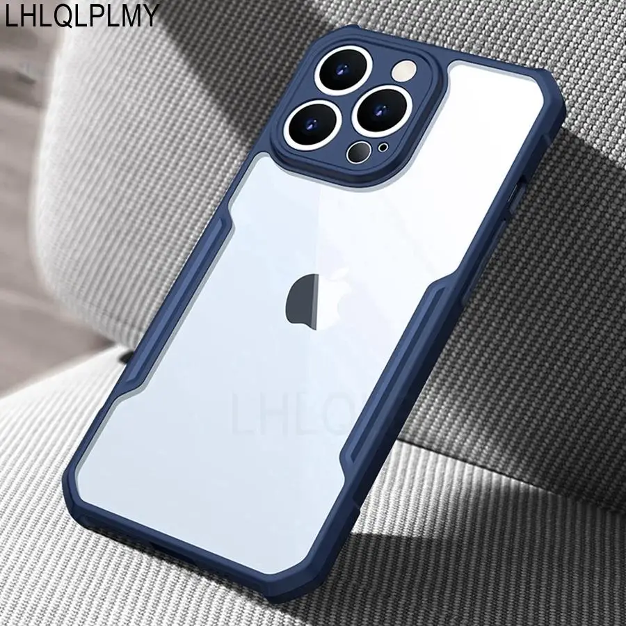 Acrylic Shockproof Silicone Soft Case For iPhone XS XR X 11 12 13 Pro ...