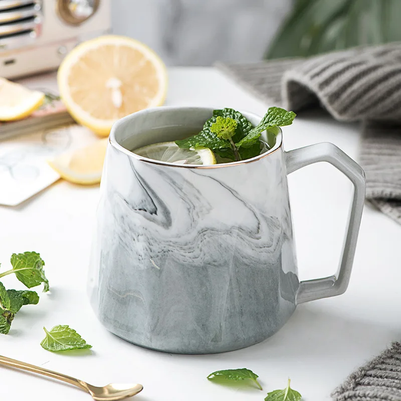 Mug-simple-marble-ceramic-cup-texture-creative-mug-with-lid-constant ...