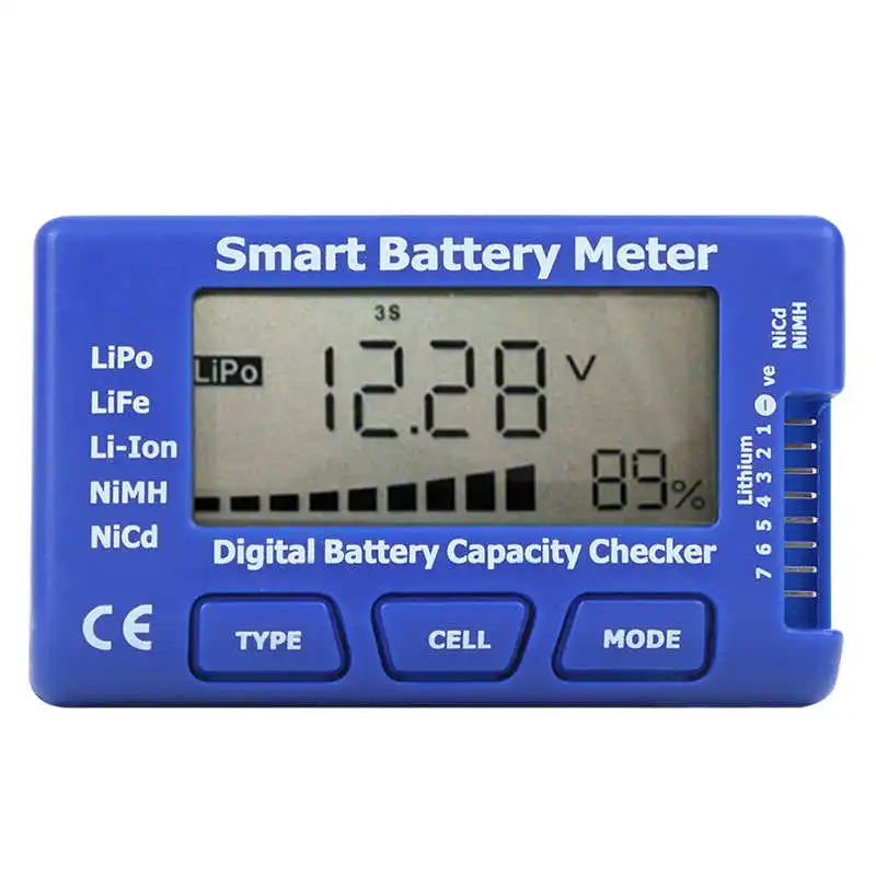 5‑In‑1 Intelligent Digital Battery Meter Battery Capacity Checker with ...