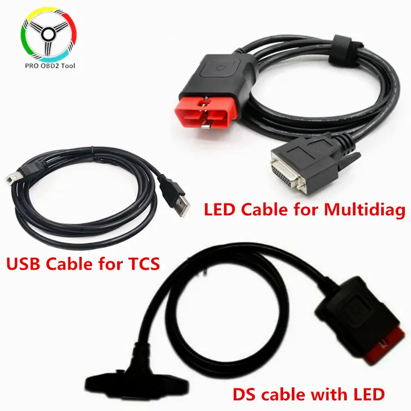OBDII Cable for TCS Multidiag LED OBD2 Cable Connector Suitable for ...