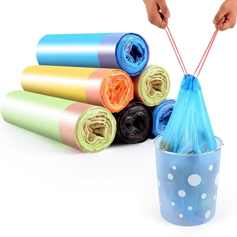 15pcs/Roll Trash Bags Disposable Thickened Garbage Bag Vest-style ...