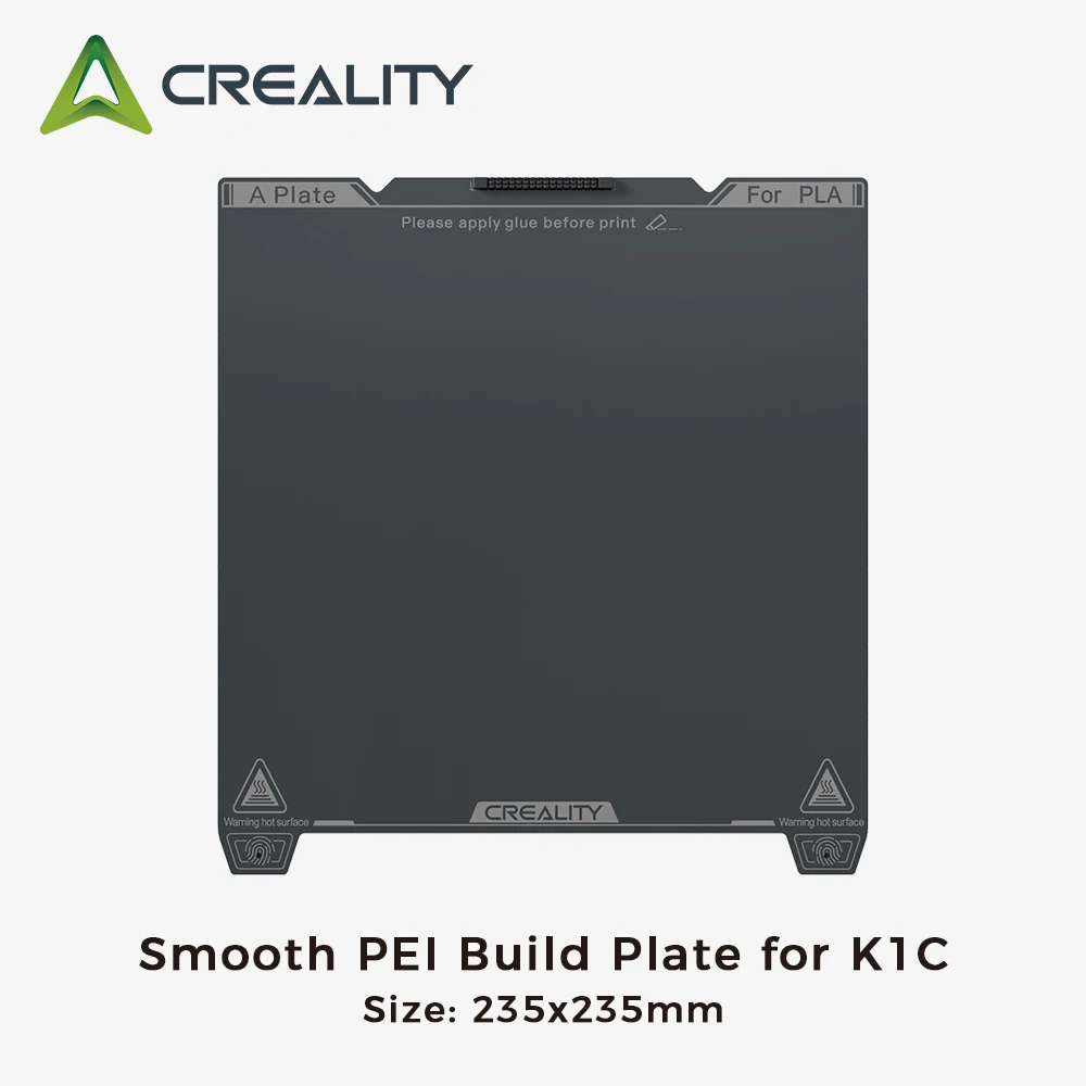 Creality-K1C-Smooth-PEI-Build-Plate-235x235mm-Without-Soft-Magnetic ...