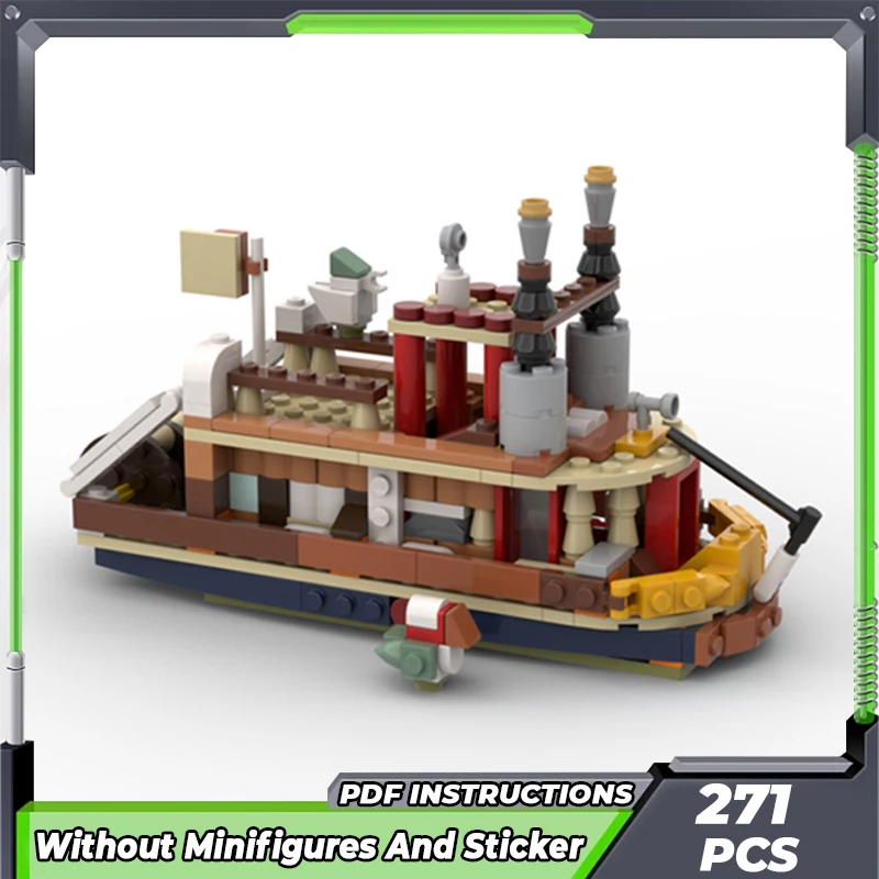 Moc-Building-Bricks-Military-Ship-Model-Forest-Steamboat-Technology ...
