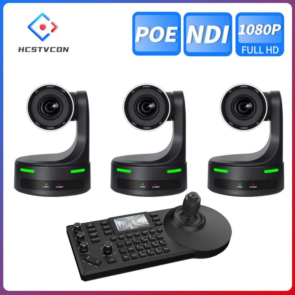 PTZ Camera 20X NDI POE 60Fps 1pc-5pcs SDI HDMI LAN USB Zoom Live Stream ...