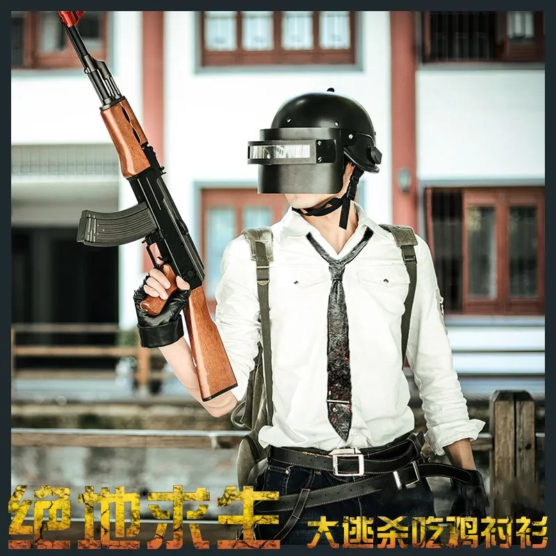 PUBG-Long-Sleeve-Shirt-Blouse-Tops-Gloves-Arm-Ornament-Tie-Women-Ladies ...