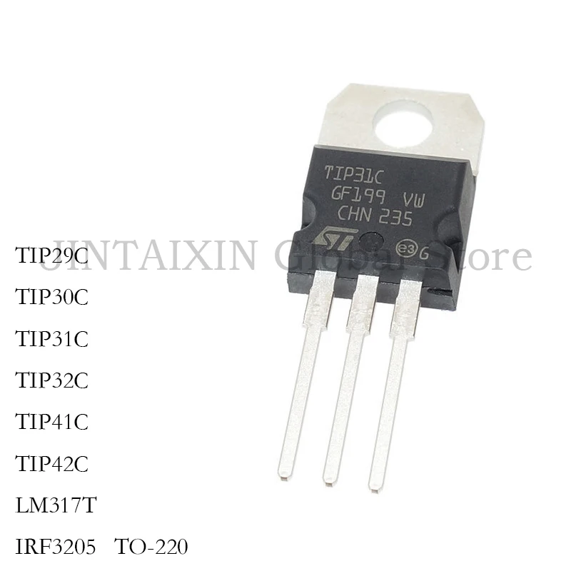 10pcs Tip31c Tip32c Tip41c Tip42c Transistor To 220 To220 Tip31 Tip32 Tip41 Tip42 Tip29c Tip30c