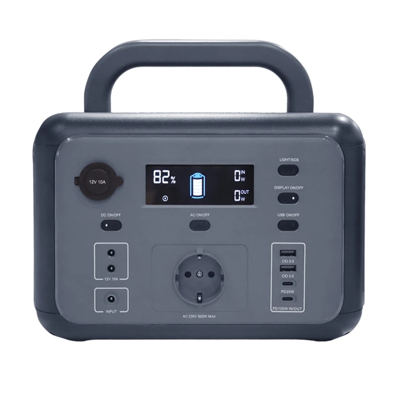 POWERWIN PPS500 Solar Generator 518Wh/500W Portable Power Station ...