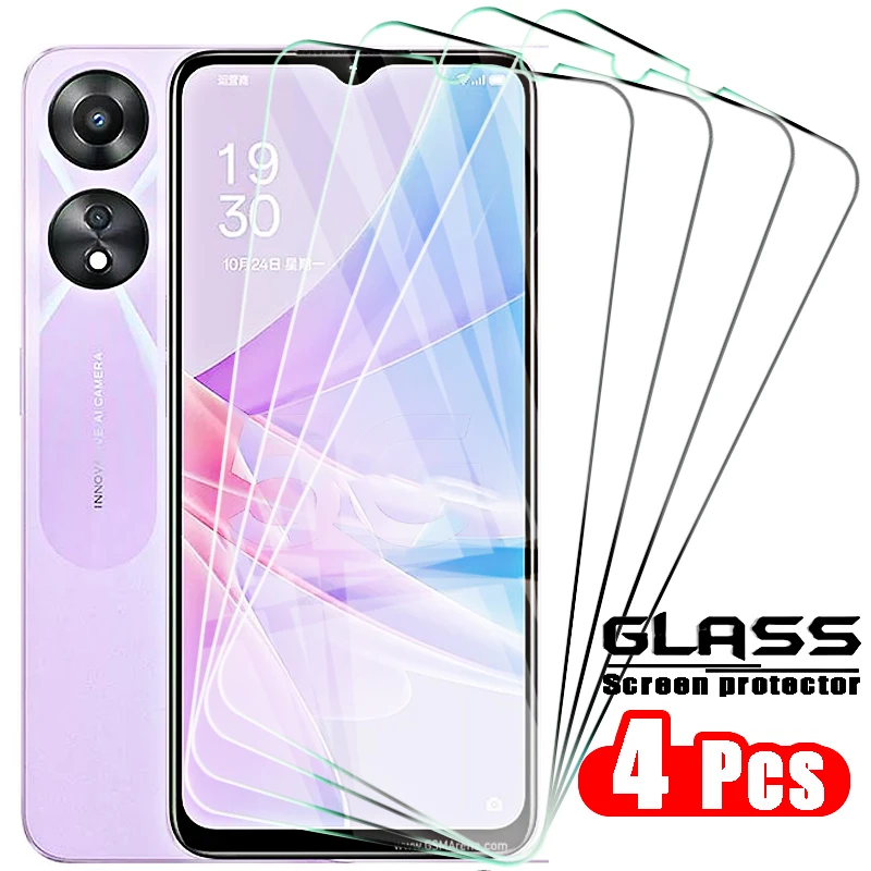 4Pcs-Tempered-Glass-for-OPPO-A78-A98-A58-A17-A17k-A97-A57-A96-A56-A76 ...