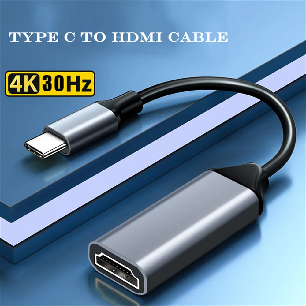 USB Type C Video Cable Converter 4K USB Type C to HDMI-compatible ...