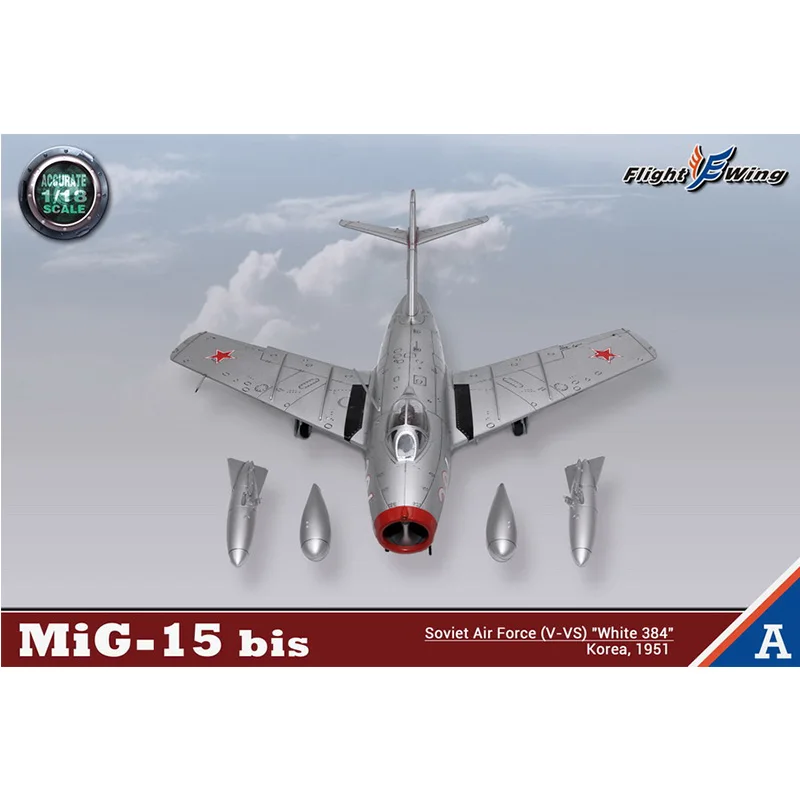 MIG-15 BIS Fighter Aircraft 1/18 Scale Military Model Plane Flight Wing ...