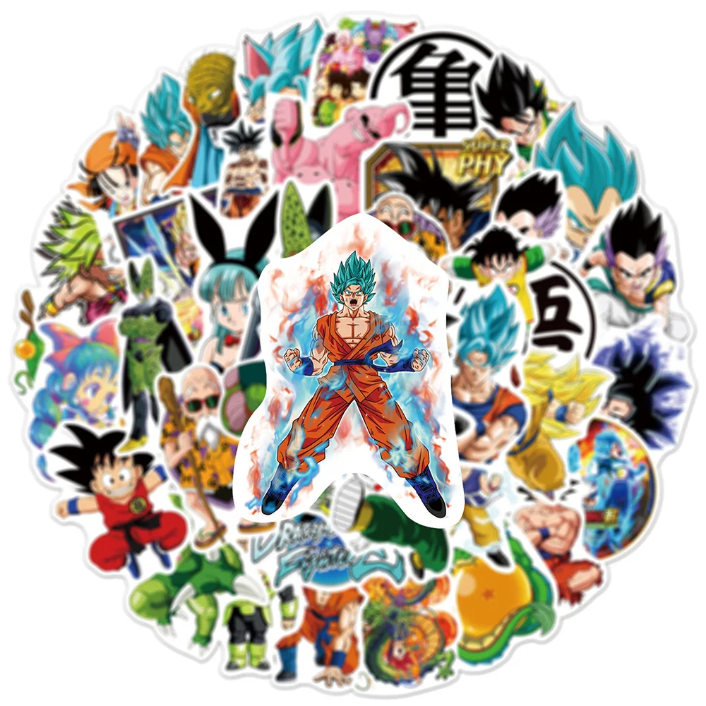 Pegatinas-de-dibujos-animados-de-Dragon-Ball-Super-Saiyan-Son-Goku ...