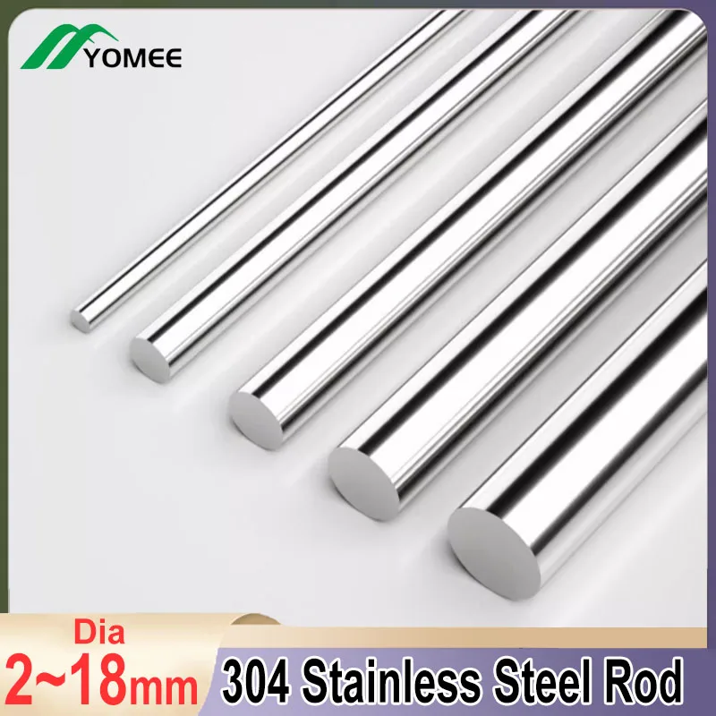 304-Stainless-Steel-Rod-Diameter-2mm-18mm-Smooth-Straight-Metal-Metric ...