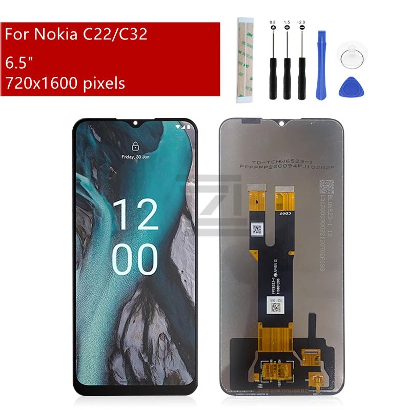 For-Nokia-C22-LCD-Display-Touch-Screen-Digitizer-Assembly-For-Nokia-C32-Screen-With-Frame ...