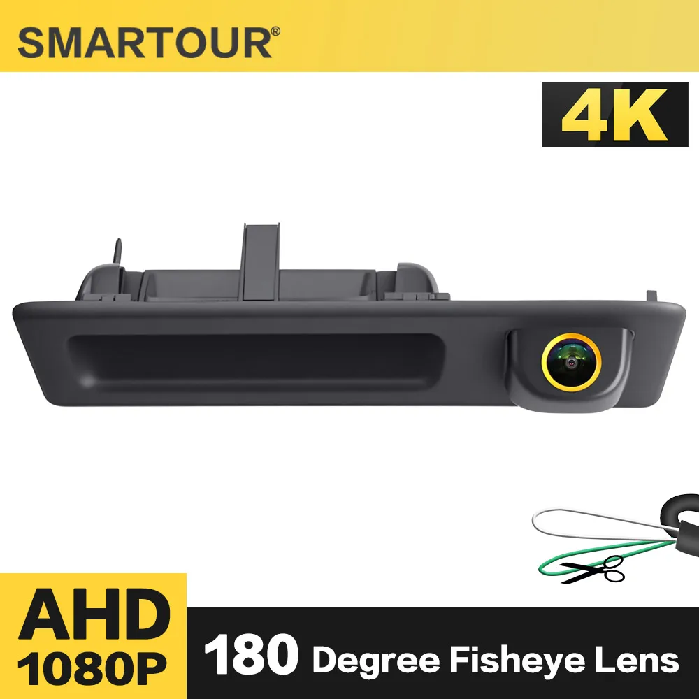 4K AHD 1080P Car Rear View Trunk Handle Camera for BMW F10 F11 F30 X3 ...