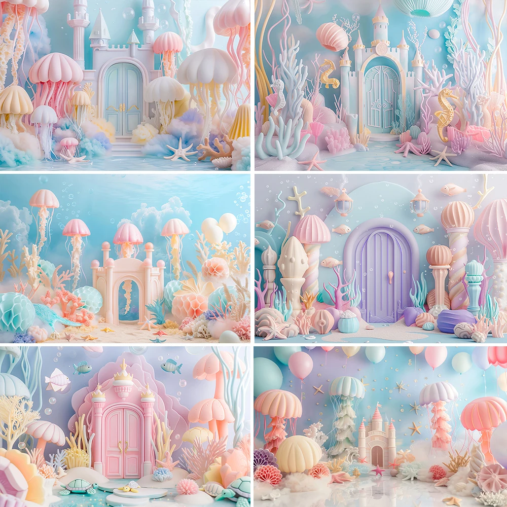 Underwater-World-Castle-Theme-Sea-Shell-Fish-For-Birthday-Party-Baby ...