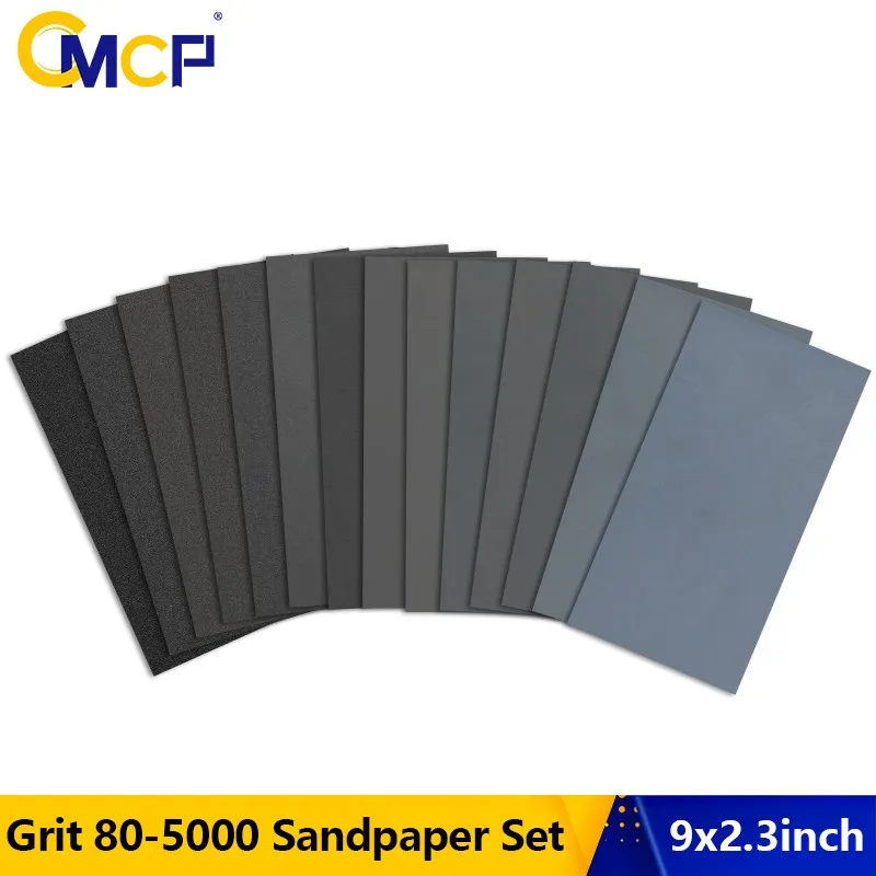 CMCP-Sandpaper-Set-Water-Dry-Sanding-Paper-9x3-6-inch-Abrasive-Sander ...