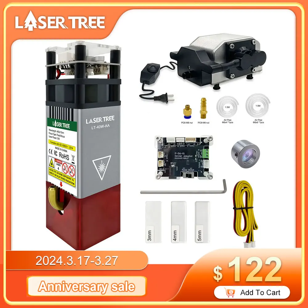 LASER-TREE-5W-Optical-Power-Laser-Head-450nm-Blue-Light-TTL-with-Air ...