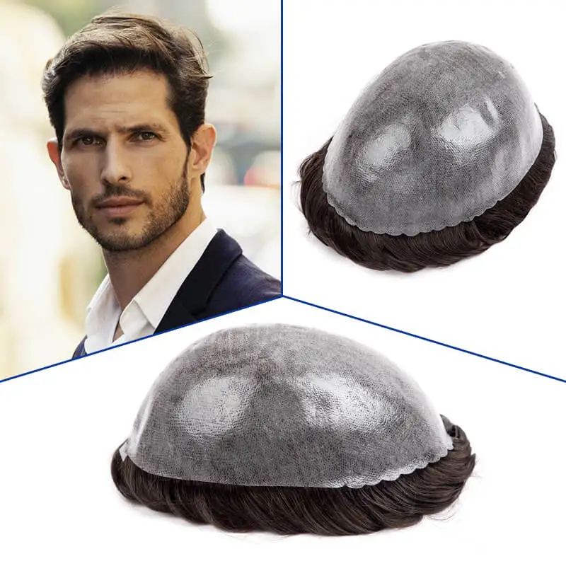 Tup-de-piel-completamente-fina-para-hombres-pelucas-duraderas-cabello ...