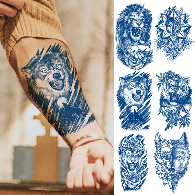 Wolf With Wings Tattoo