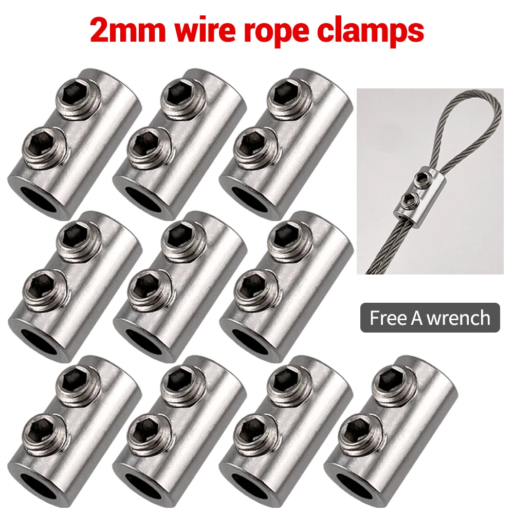 Pince-de-C-ble-en-Acier-Inoxydable-Double-Trou-Clips-en-M-tal-et-Cuivre ...