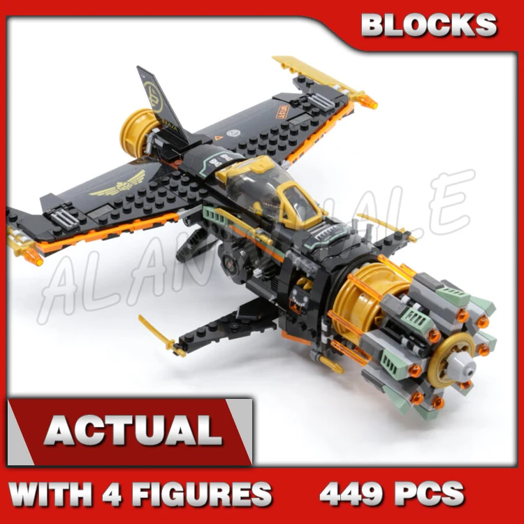 449pcs-Shinobi-Legacy-Boulder-Blaster-Shooting-Airplane-Prison-Golden ...