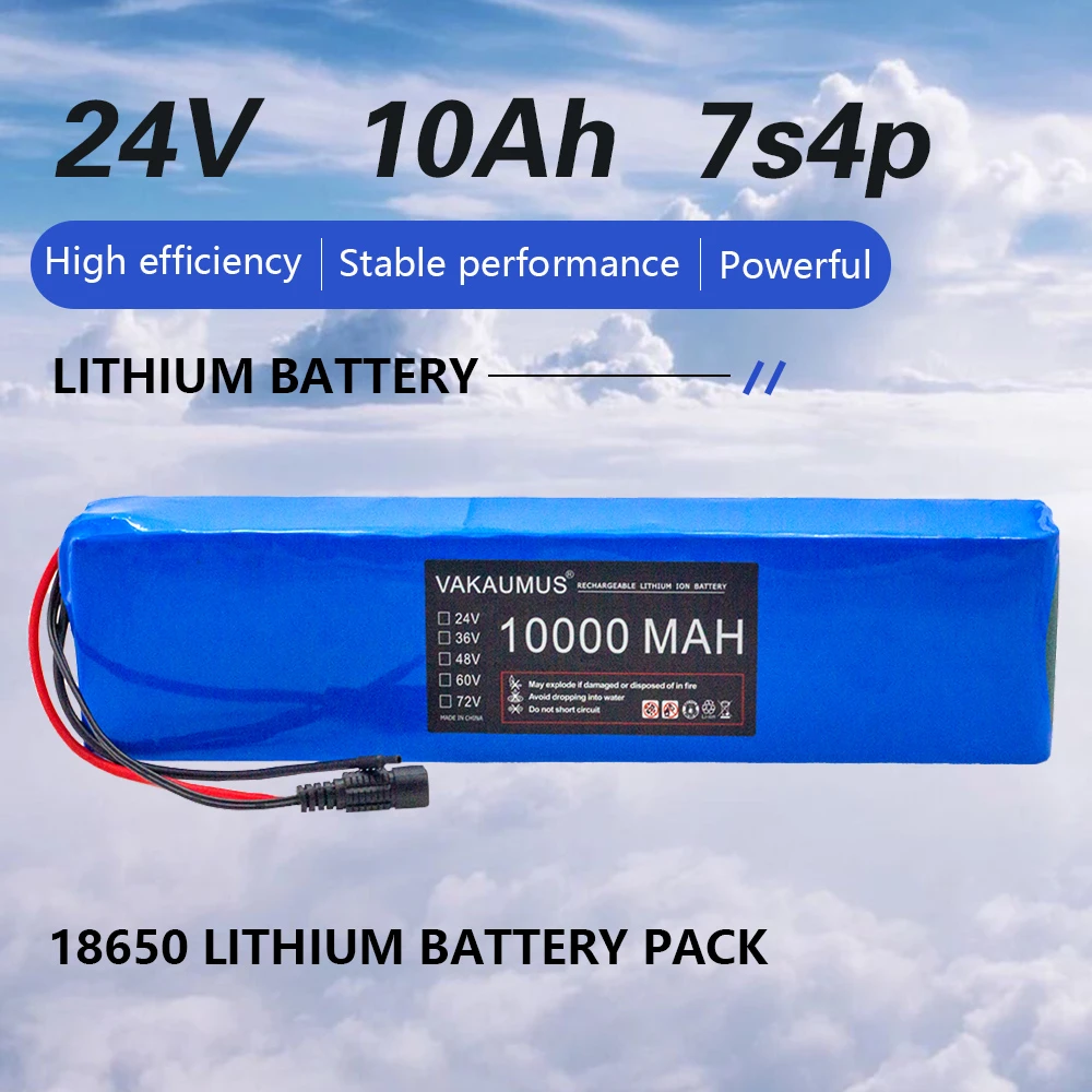 24V 10AH Large Capacity Customizable Battery Pack 7S4P 29.4V BMS ...