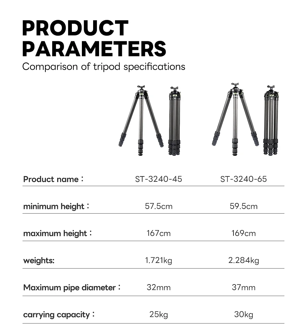 FANAUE Carbon Fiber Quick Release Hunting Tripod – Fanaue
