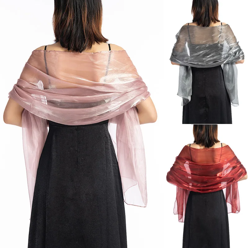 Transparent Cape Evening Dress | Scarves Evening Dress | Evening Scarf ...