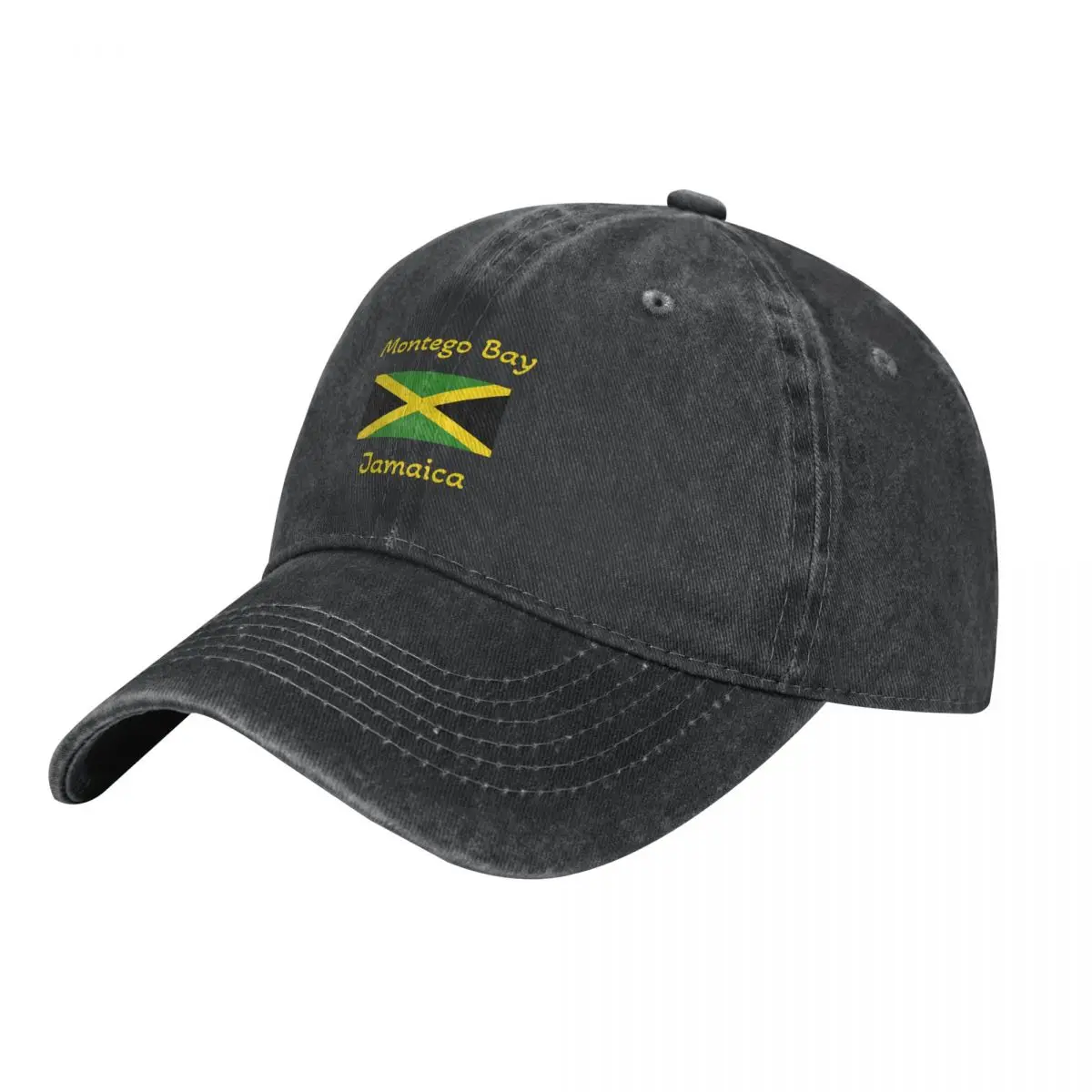 Montego-Bay-Jamaica-Jamaican-Flag-Cowboy-Hat-Cosplay-black-Anime-Custom ...