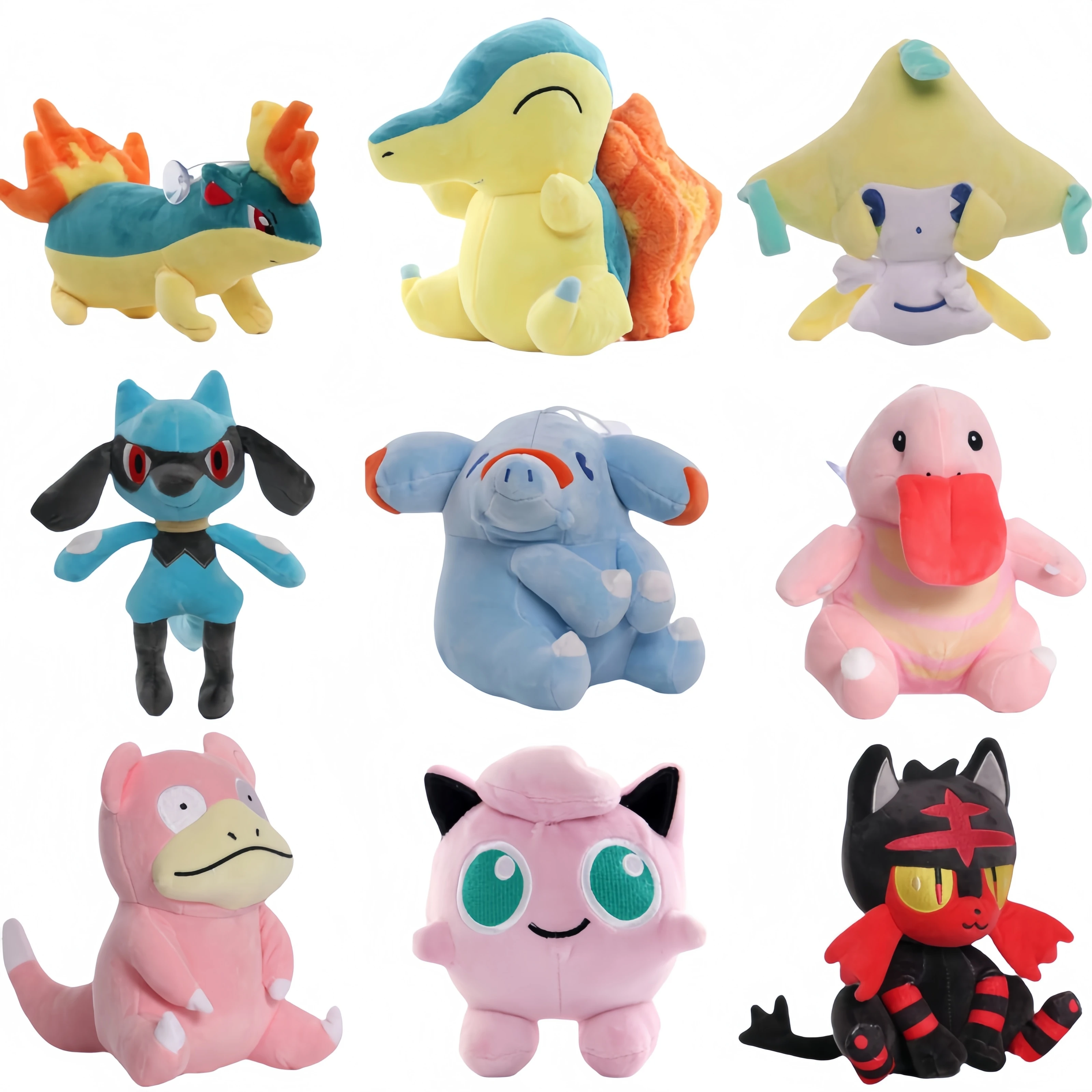 Pokemon-Plush-Quilava-Cyndaquil-Jirachi-Riolu-Phanpy-Jigglypuff-Litten ...
