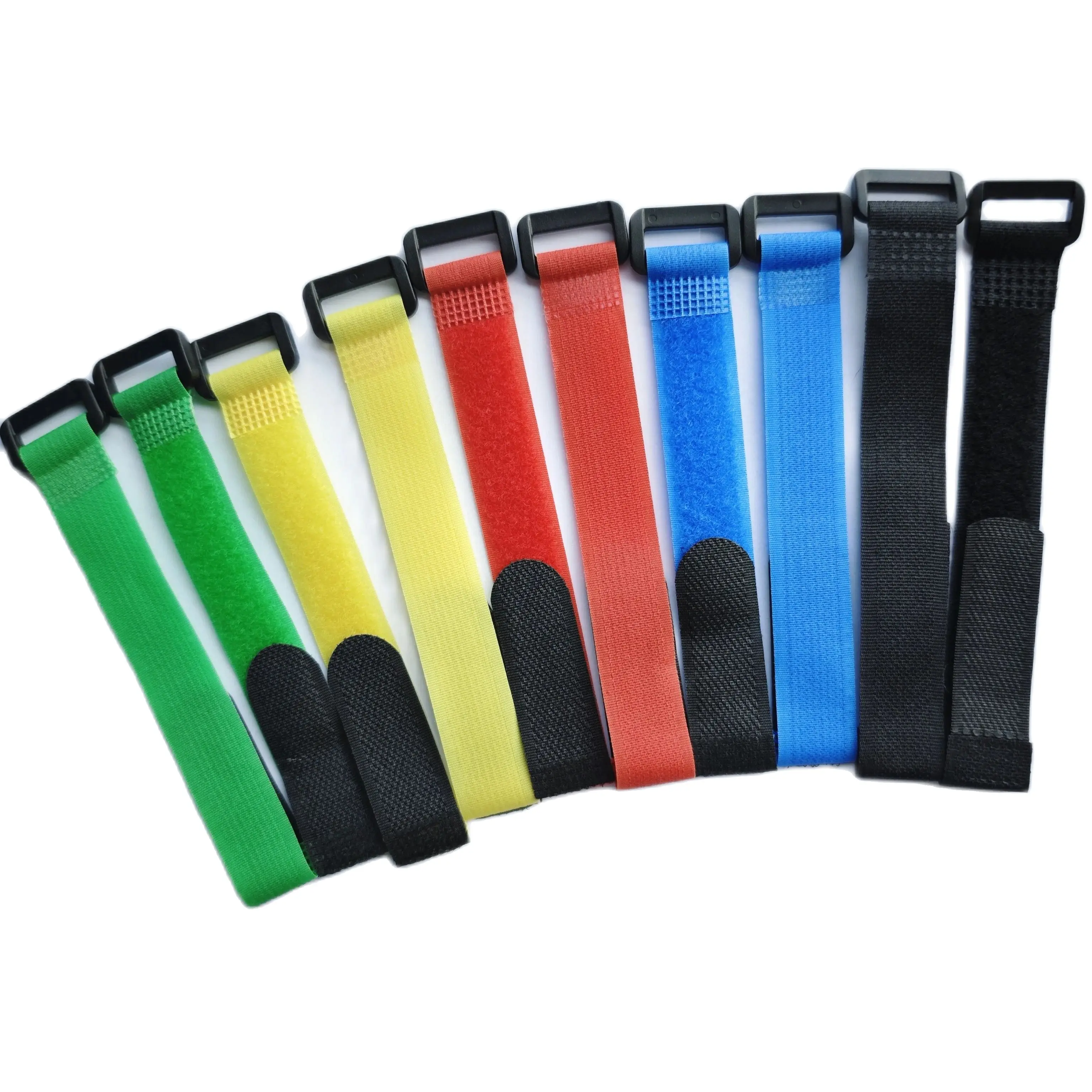 10-Pieces-20x200-mm-Mixed-Color-Nylon-Velcro-Self-Locking-Cable-Ties ...