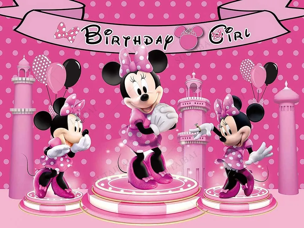 Red Minnie Mouse Birthday Wallpaper