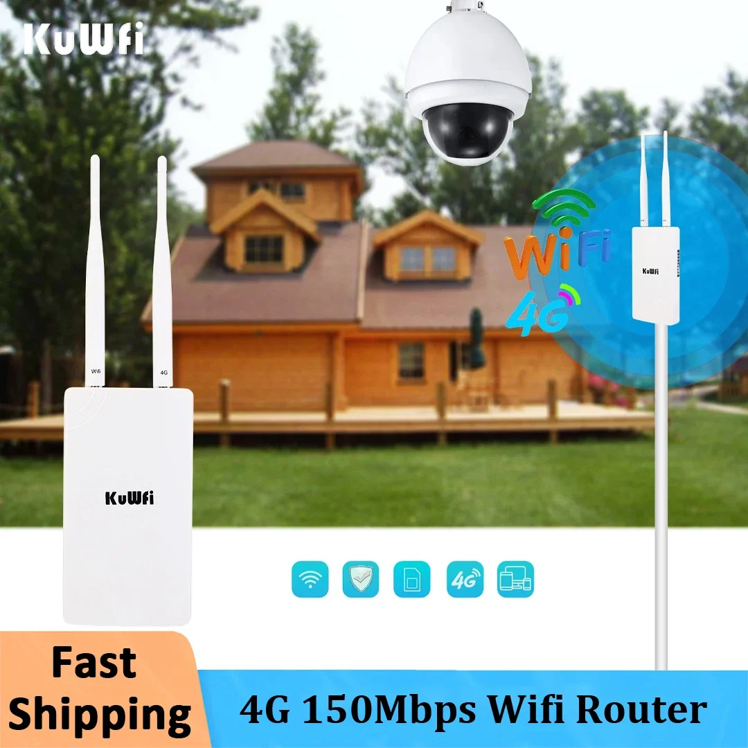 Kuwfi-Router-Wifi-CPE-esterno-CAT4-Router-wireless-4G-300Mbps-Doppia ...
