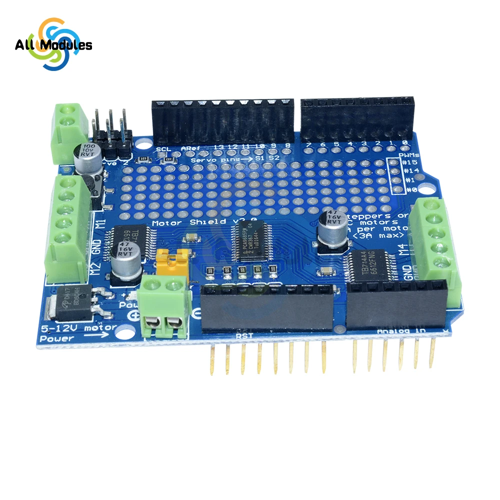 IIC I2C TB6612 Mosfet Stepper Motor PCA9685 PWM Servo Driver Shield V2 For Arduino Robot PWM for ...