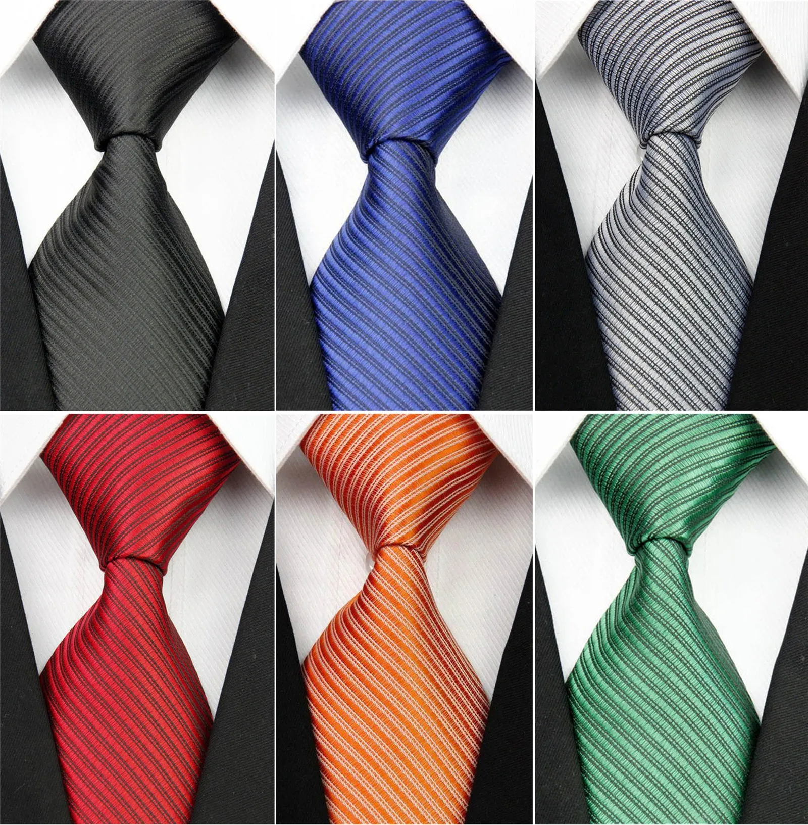 Corbatas de seda de moda para hombres y mujeres, accesorios de 3 "(7,5 ...