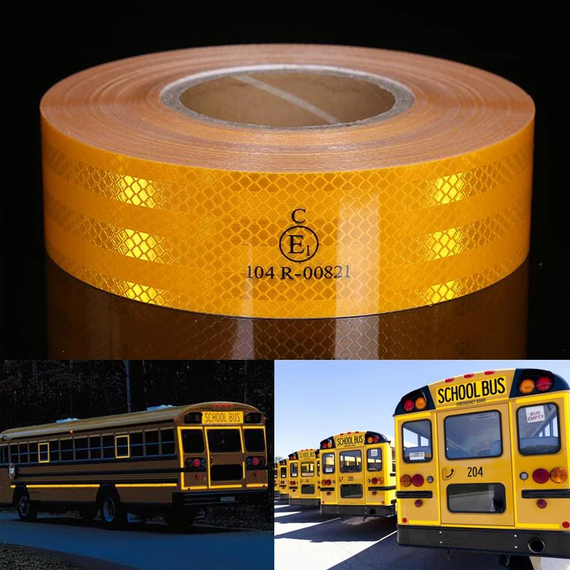 Reflective Sticker Diamond Grade Adhesive Safety Mark Warning Tape Bike ...
