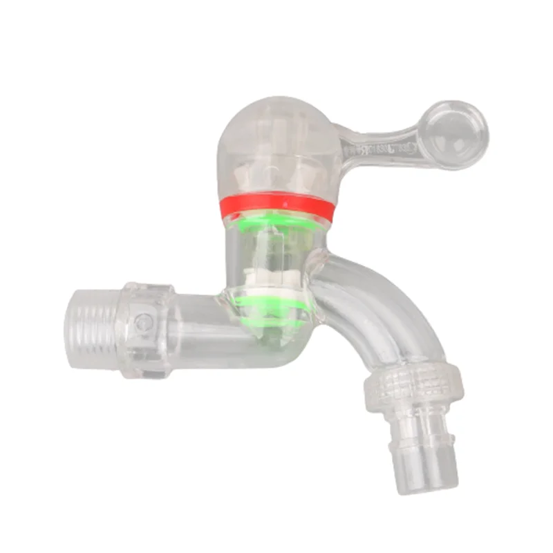 Plastic Kraan 1/2 "3/4" Buitendraad Hoge Transparante Water Tap Tuin ...