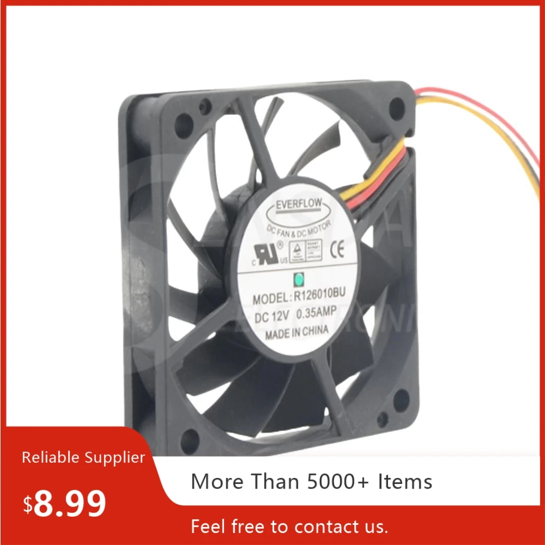 60mm 6010 Fan For R126010BU 60x60x10mm DC 12V 0.35A Dual Ball High ...